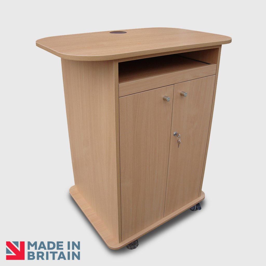 AV Lectern - Light Grey - Turning Leaf