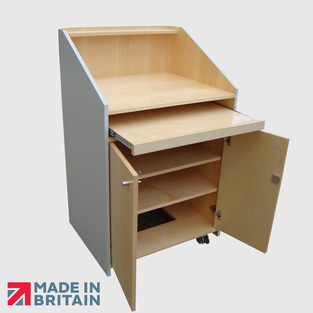 Bespoke AV Lectern 04 - Turning Leaf