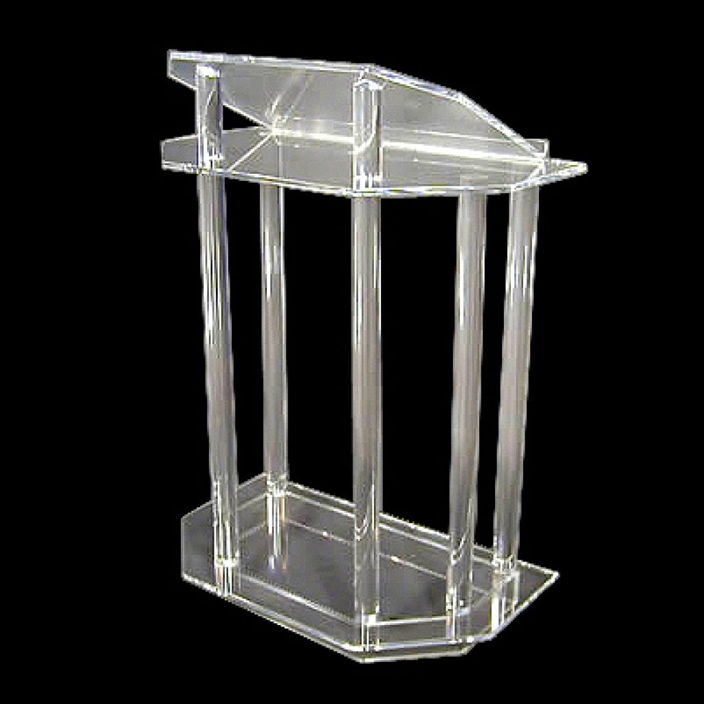 Bespoke Acrylic Lectern 02 - Turning Leaf