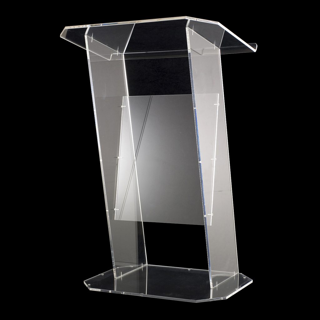 Bespoke Acrylic Lectern 09 - Turning Leaf